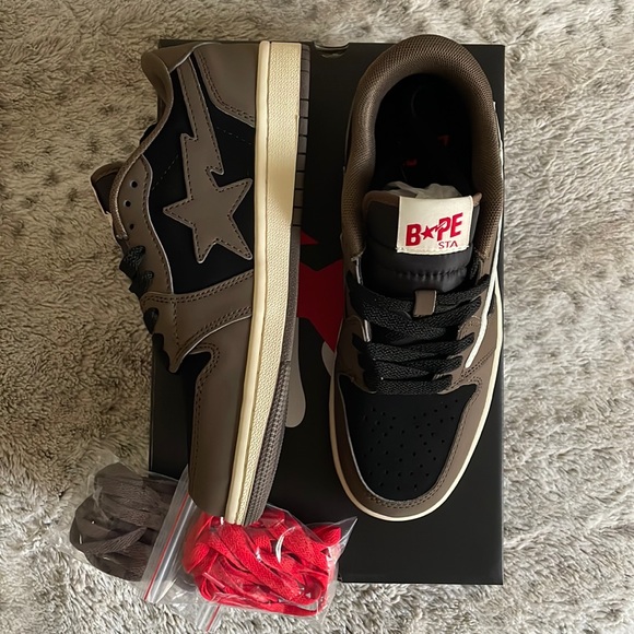 Bape | Shoes | Bape Sta X Indigo Studios X Travis Scott Low Mocha ...
